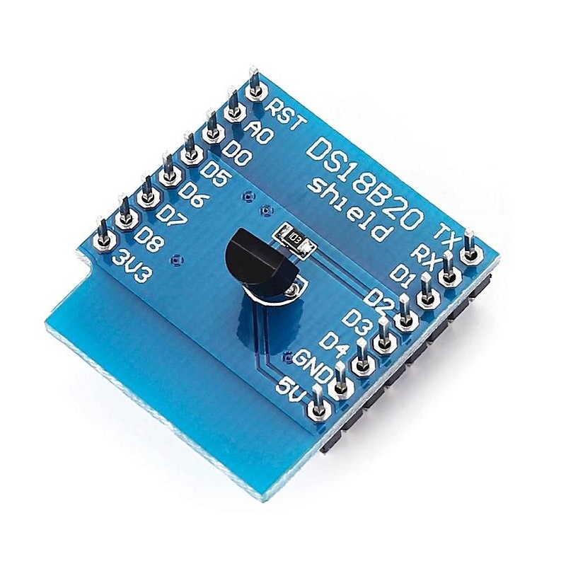 DS18B20 Module for D1 MINI Temperature Measurement Sensor Module - Robu ...