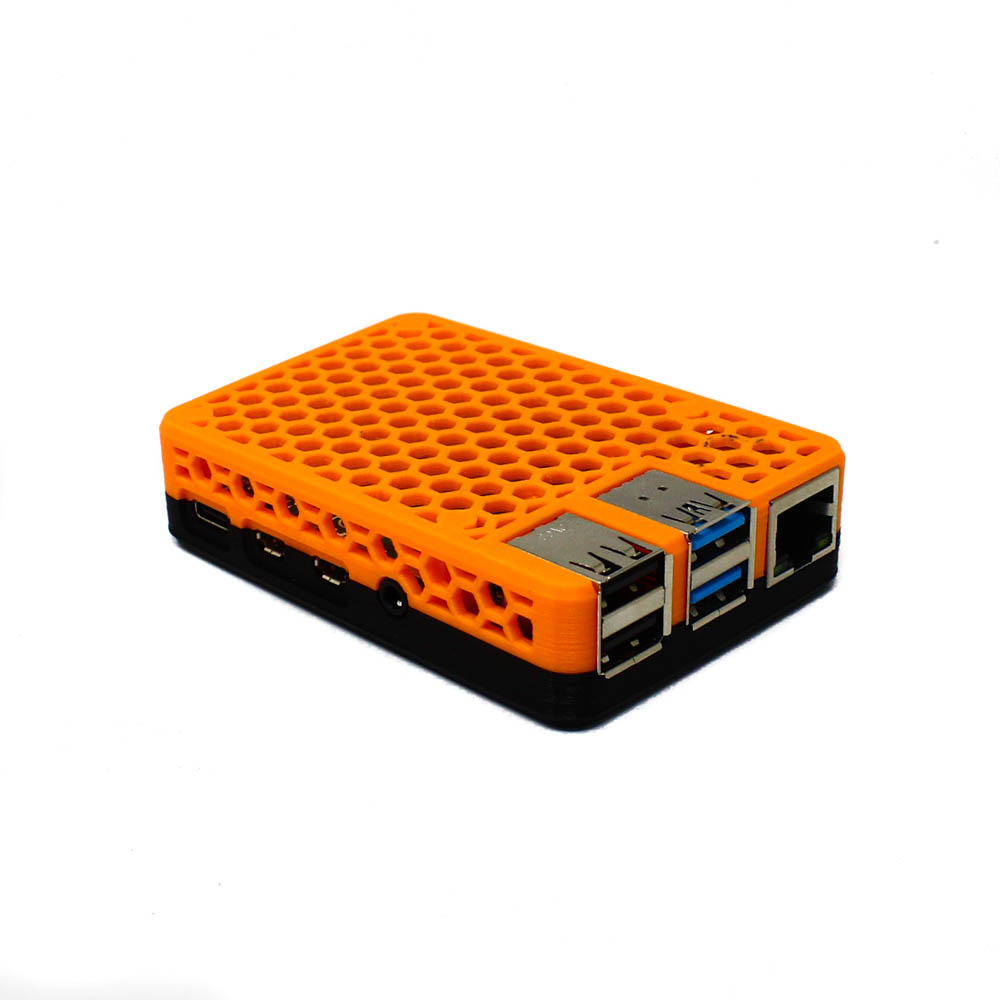 Buy 3D Printed Raspberry Pi 4 Case Black Orange at best